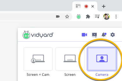How to record a video with the Vidyard browser extension (Chrome or ...