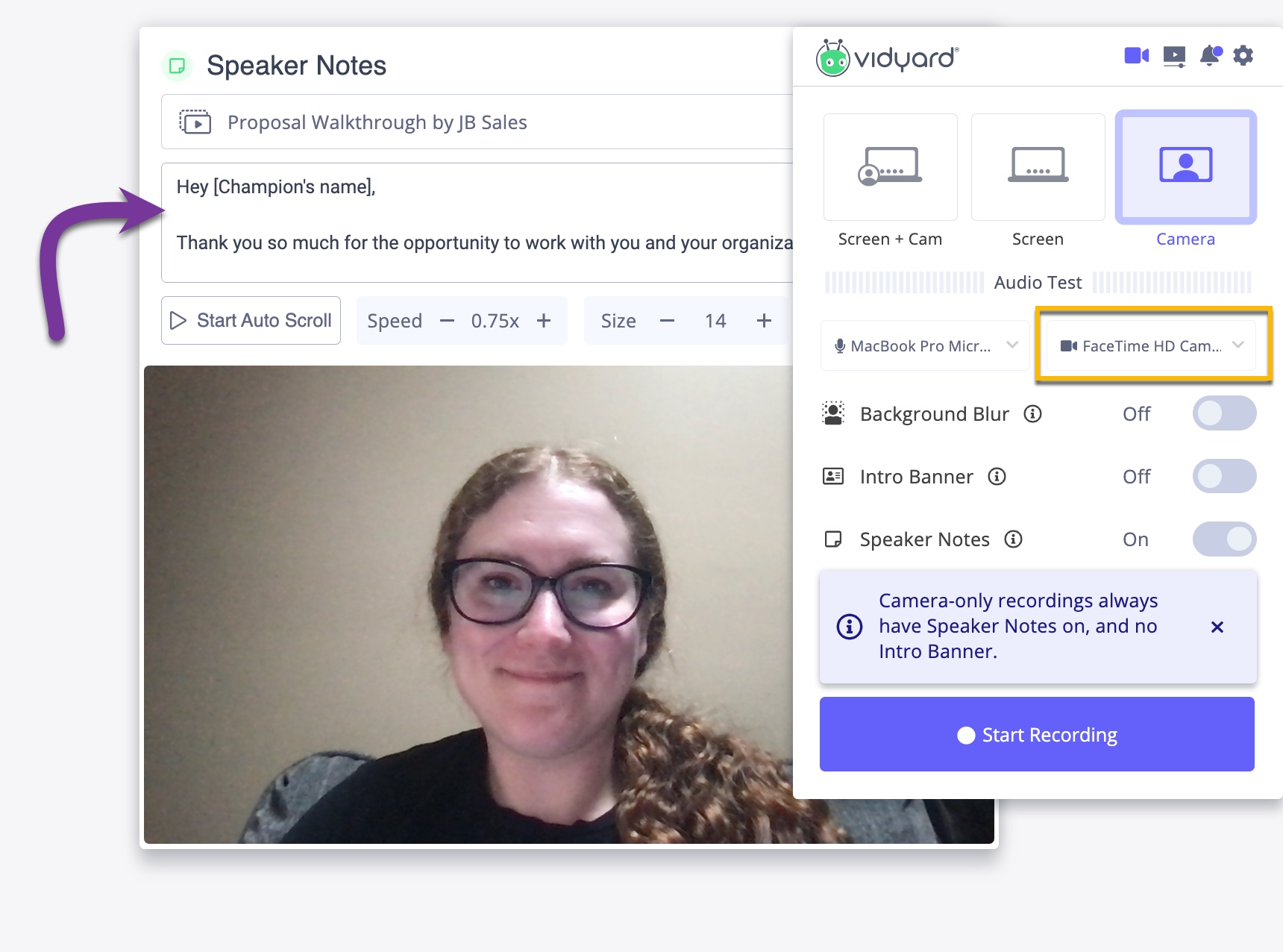 How to record a video with the Vidyard browser extension (Chrome or ...