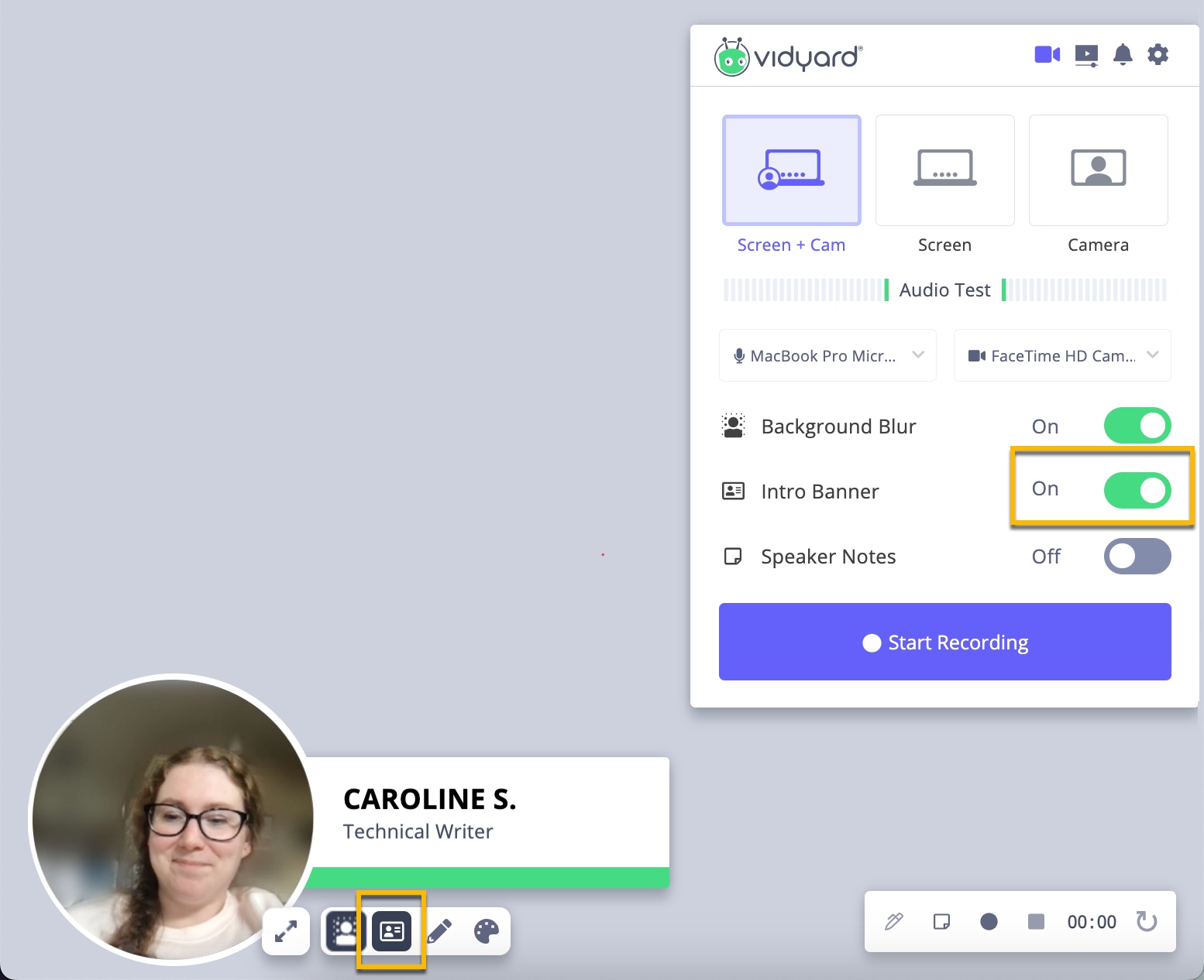 How to add an intro banner to your screen recordings – Vidyard Support