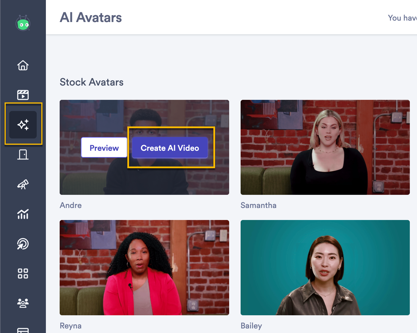 How to generate an AI video – Vidyard Support
