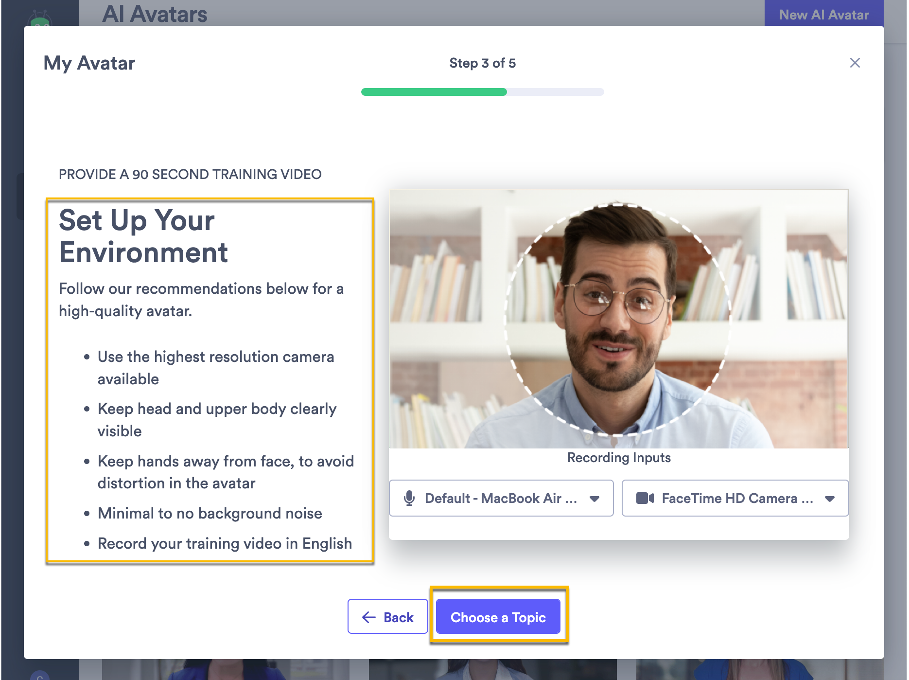How to create a custom AI Avatar – Vidyard Support