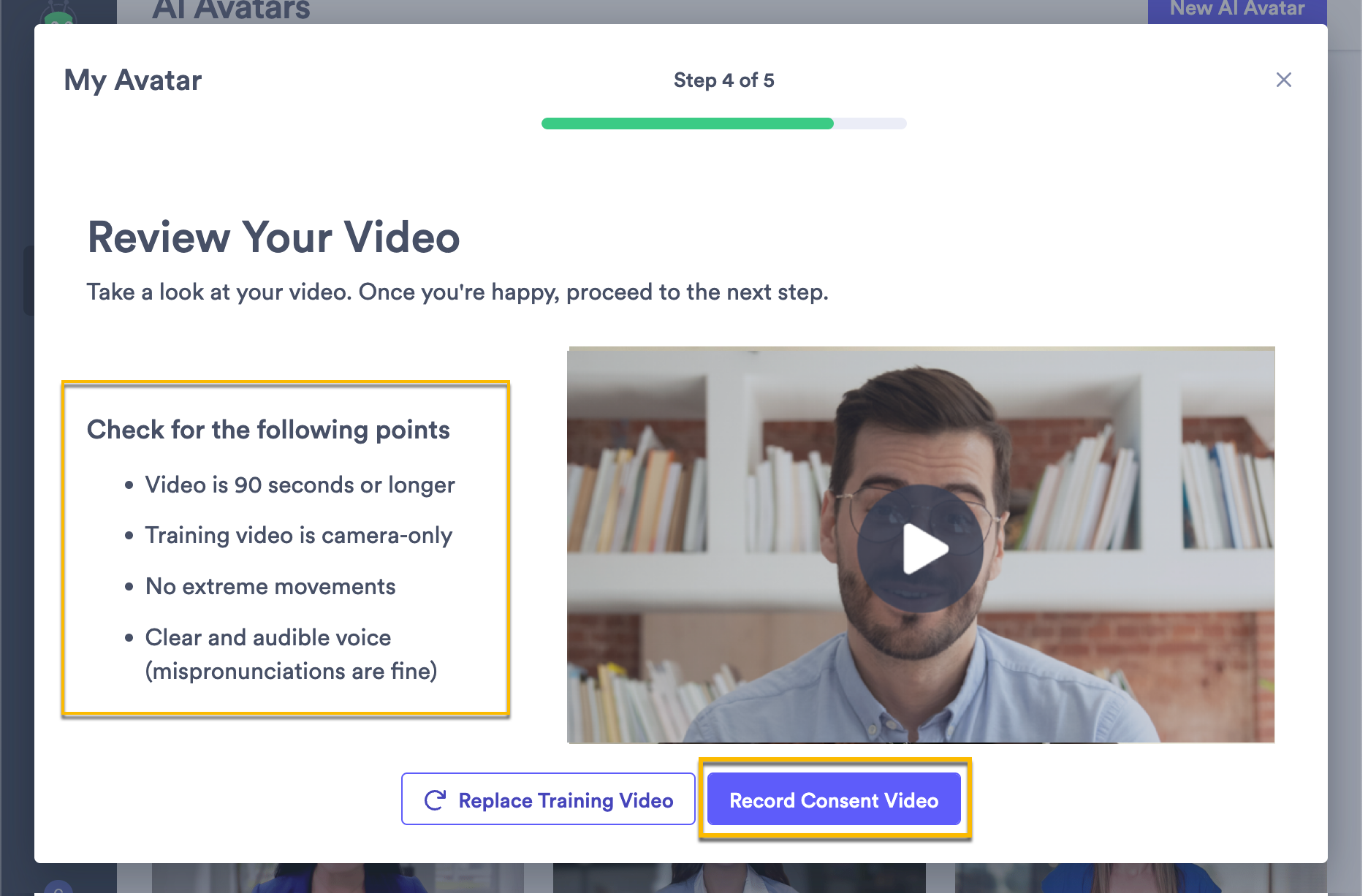 How to create a custom AI Avatar – Vidyard Support