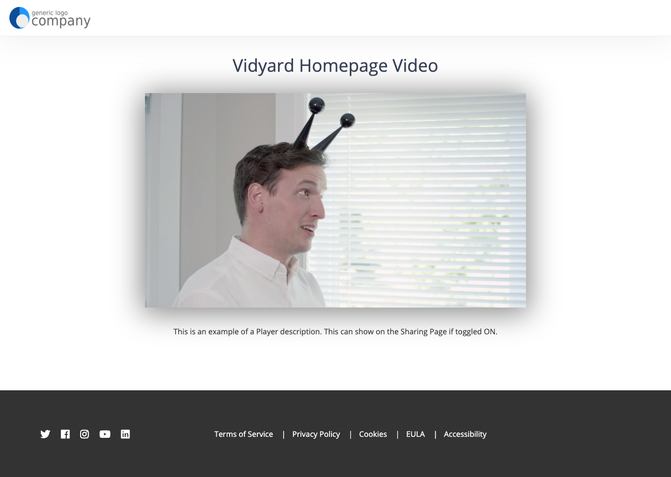 Customize your branded sharing page with HTML and CSS – Vidyard Support