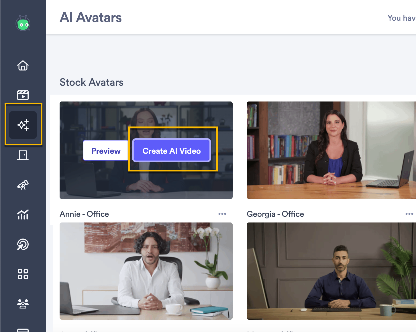 How to generate an AI video – Vidyard Support