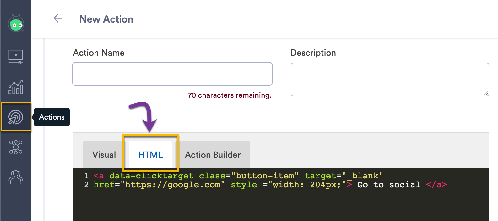 How to analyze your Actions' (CTAs) performance – Vidyard Support