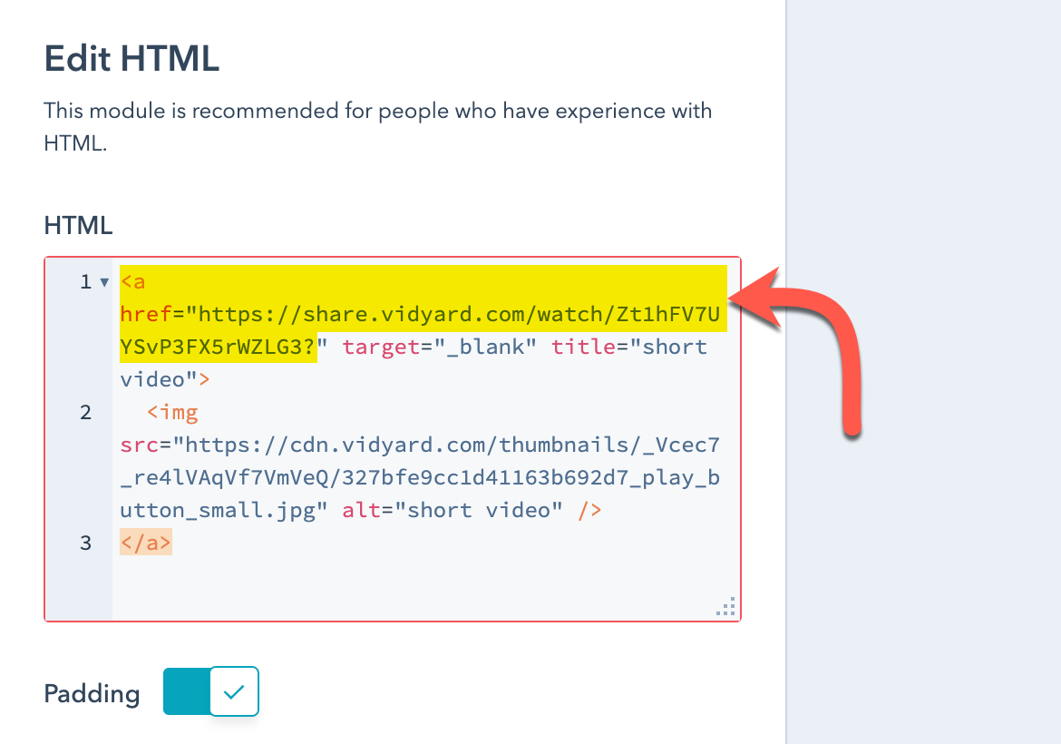How to add Vidyard videos to HubSpot marketing emails – Vidyard Support