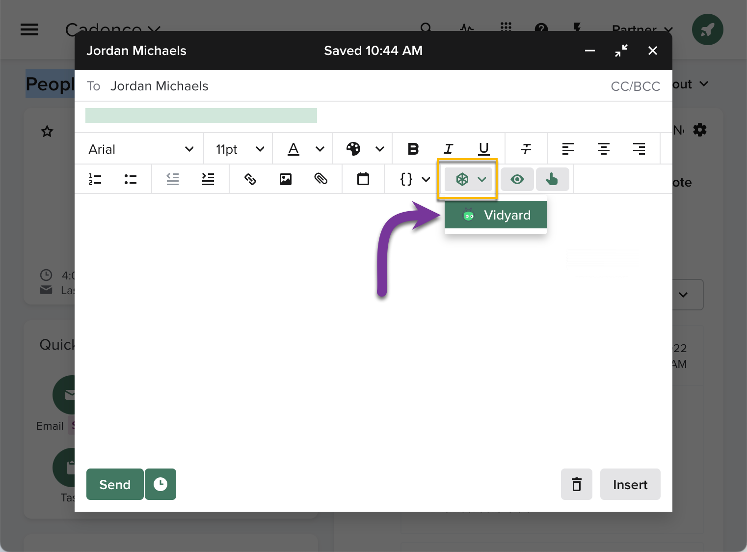 How to record and share videos in Salesloft – Vidyard Support